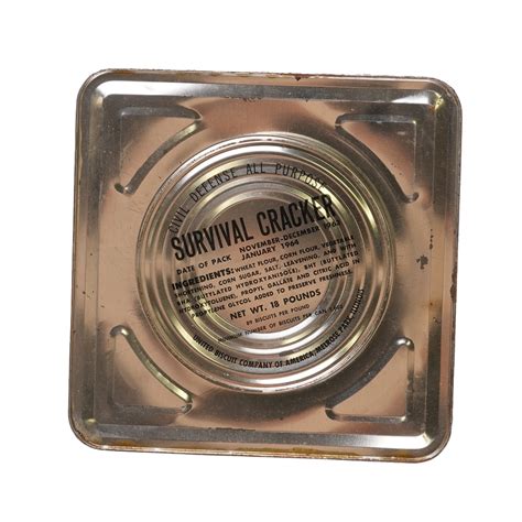 Us Civil Defense Cracker Tin Americana Pipedream Apparel