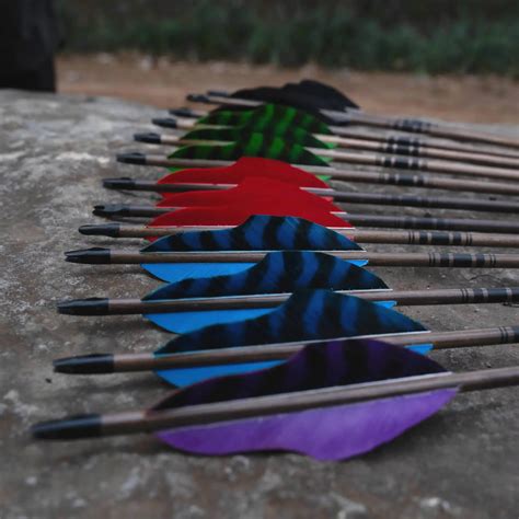 Elven Arrows For Archery Premium Cedar With Helical Feathers