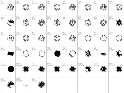 Download Free Hex Gon Rotated 2 Regular Font Hexgonrotate2 Otf