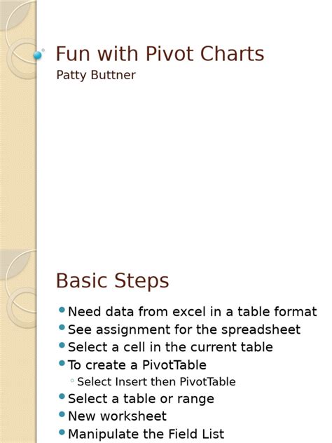 pivot tables pdf