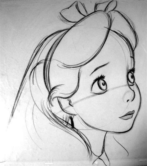Disney Princesses Alice In Wonderland Drawings Schizzi Facili