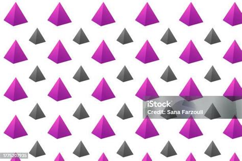 Abstract Tetrahedron Pattern Background Stock Illustration Download Image Now Abstract Art