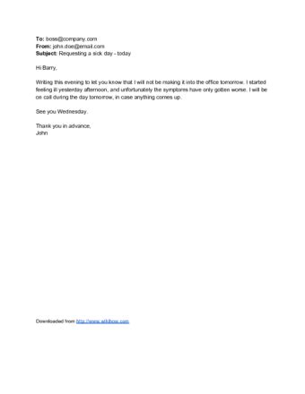How To Call In Sick Proper Etiquette And Template Email