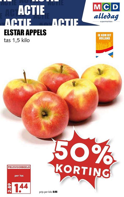 Elstar Appels 50 Korting Aanbieding Bij Mcd Supermarkt 1folders Nl
