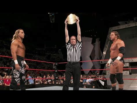 Shawn Michaels Vs Triple H World Heavyweight Championship Match Raw