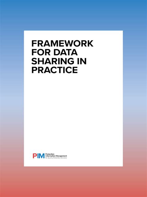 Data Sharing Framework For Humanitarian Action Pdf Risk Information