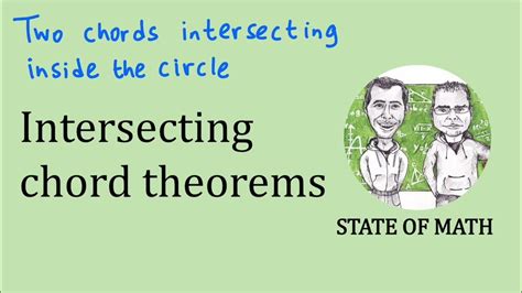 Intersecting Chord Theorems Inside The Circle Youtube