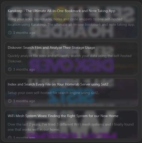 Rss Feed Homarr Documentation