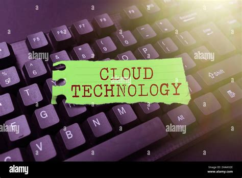Sign Displaying Cloud Technology Conceptual Photo Storing And