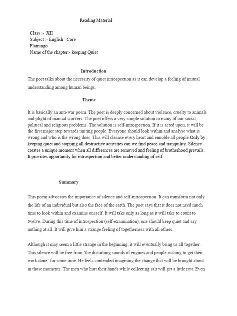 Reading Material Pdf