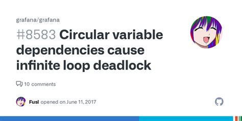 circular variable dependencies cause infinite loop deadlock · issue
