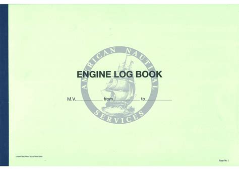 Engine Log Book Amnautical