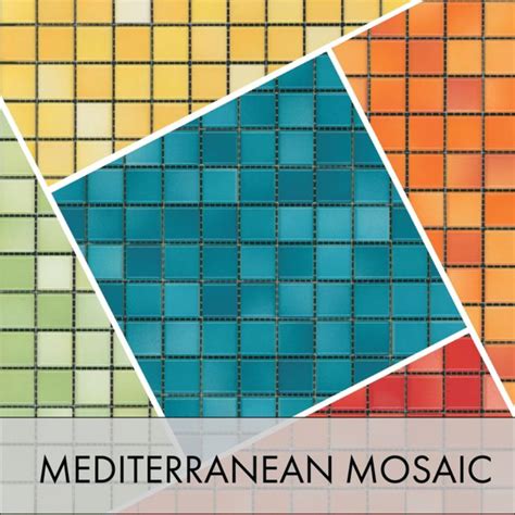 Mediterranean Mosaic Porcelain Tile Midcentury Modern For Wall
