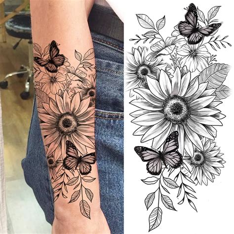 Dark Flower Tattoo Designs