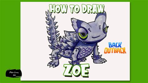 How To Draw Zoe From Back To The Outback In Easy Steps Video Youtube
