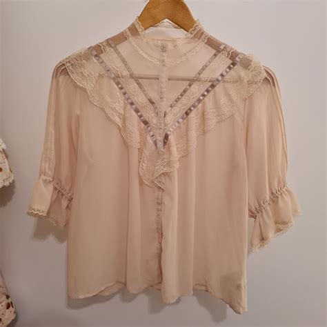 High Neck Lace Blouse Tops Lace Market Lolita Fashion Sales