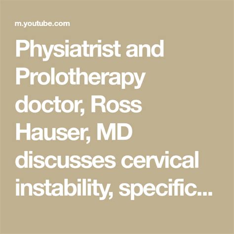 Understanding Cervical Instability Causes And Medical Implications