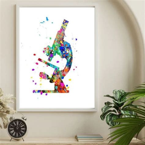 Poster Microscope Science Labs