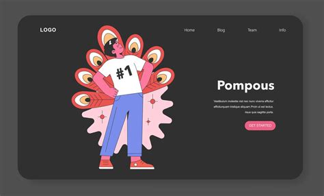 Pompous Character Concept Flat Vector Illustration 41176181 Vector Art At Vecteezy