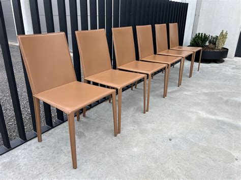 Arper Norma Lederen Stoel 6x Redesignsbe