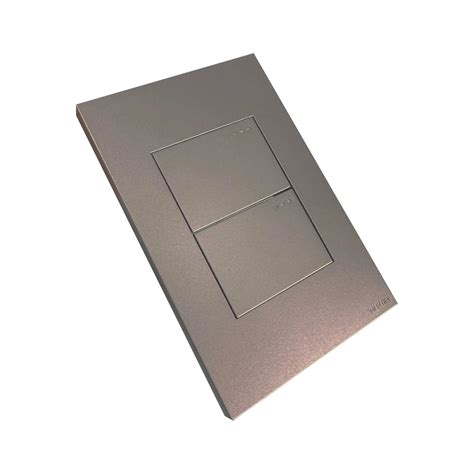 Interruptor Doble Conmutable Silver Luxury Sirius