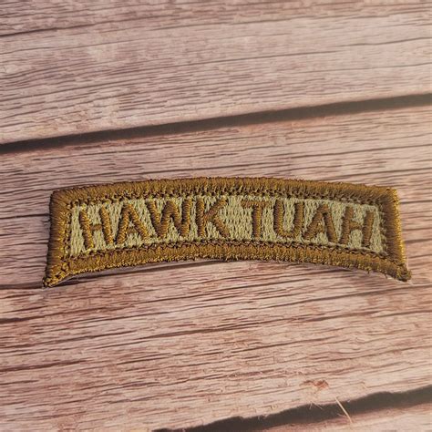 Hawk Tuah Spit On That Thang Custom Ranger Shoulder Tab Military