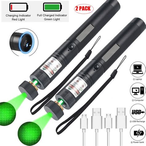 High Power Handheld Laser Pointer Starlight Patterns Rechargeable