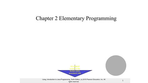 Java Lecture 3 Elementary Programming Youtube