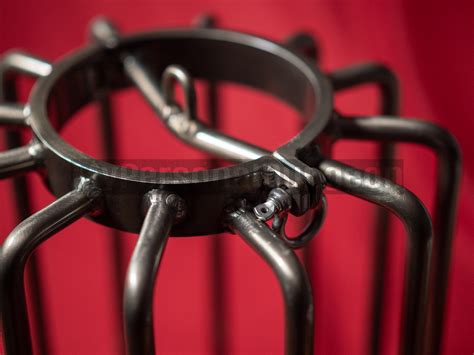 Hard Core Steel Head Cage Bdsm Metal Restraint Captivity Fetish