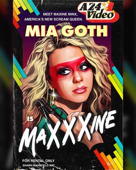 Maxxxine Vhs Poster Shawn Mansfield Art Maxxxine Vhs Poster Shawn Mansfield Art