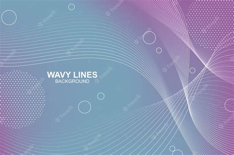 Premium Vector Abstract Wavy Lines On Gradient Background