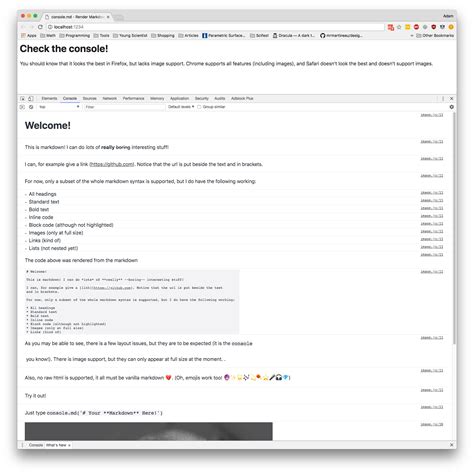 GitHub Adamisntdead Console Md Ever Dreamed Of Rendering Markdown In The Console No Neither