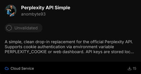 Perplexity Api Simple Mcp Servers · Lobehub