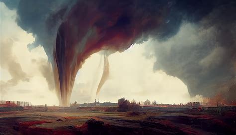 Premium Photo Destructive Tornado