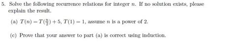 discrete mathematics how do you solve a recurrence with a functin