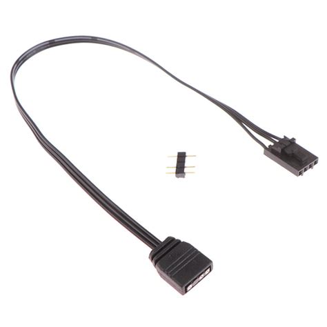 Elector 1pcs สำหรับ Corsair Rgb ถึงมาตรฐาน Argb 3 Pin 5v 25cm Adapter