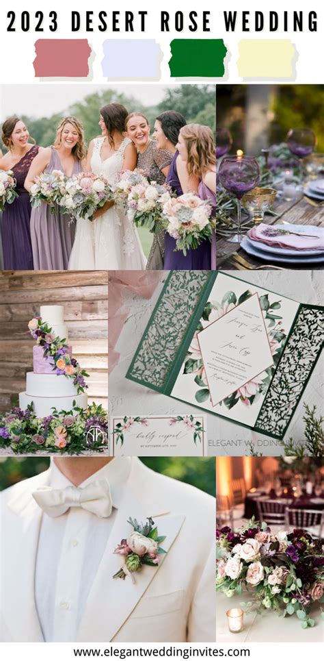 10 Dreamy Desert Rose Wedding Color Palettes For 2023