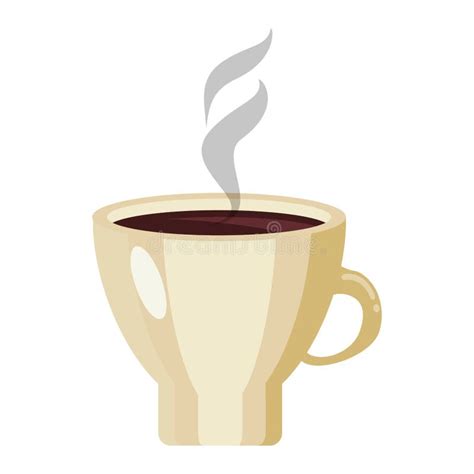 Hot Coffee Mug Isolated Stock Vector Illustration Of Mocha 141249566