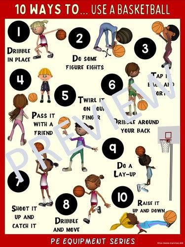 10 Ways To Use A Basketball Pe Equipment Visual Series Capnpetespowerpe