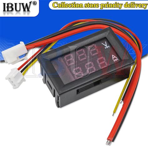 1pcs 028 Red Blue Led Dc 0 100v 10a Digital Voltmeter Ammeter Dual