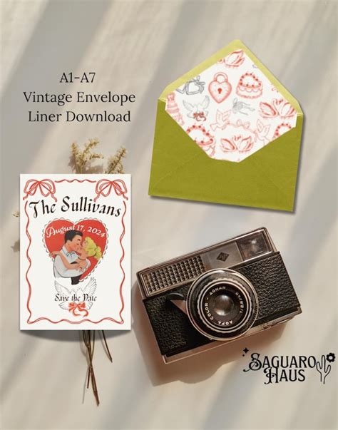 Envelope De Casamento Vintage