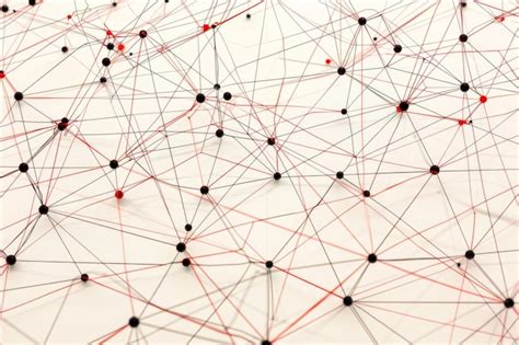 gridlike arrangement of interconnected nodes and links ai generated