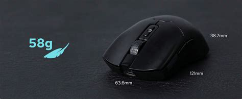 Epomaker Click Gaming Mouse Wireless 24ghzbttype C 800