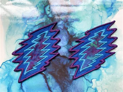 Grateful Dead Patch Double Lightning Bolt Patch 475iron On Patch
