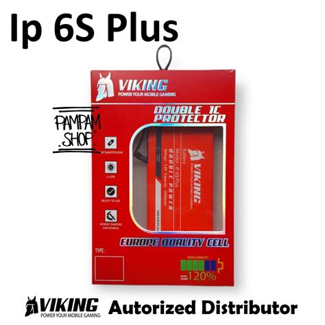 Jual Baterai VIKING Double Power For Ip 6S PLUS 6S Batre Batrai Battery Dual Power HP Iphone