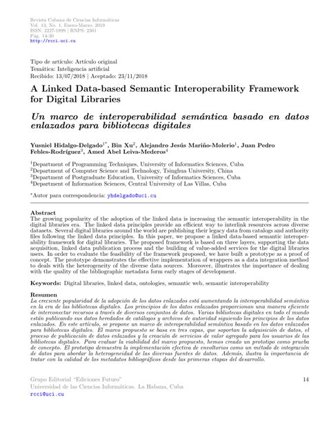 pdf a linked data based semantic interoperability framework for