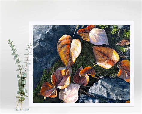 Autumn Leaves Wall Art Print Leaf Wall Art Wall Art Prints Autumn