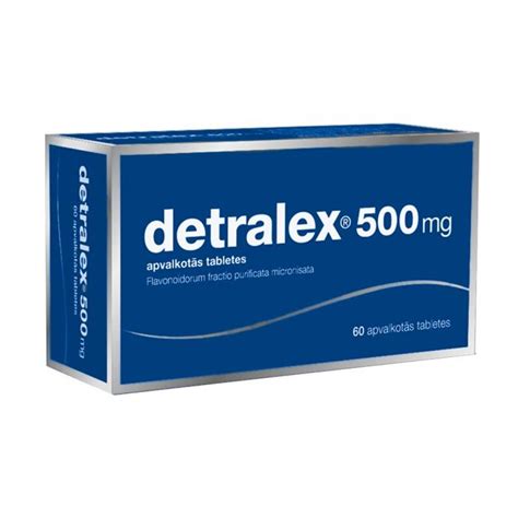Detralex 500 Mg Apvalkotās Tabletes N60 Benulv A