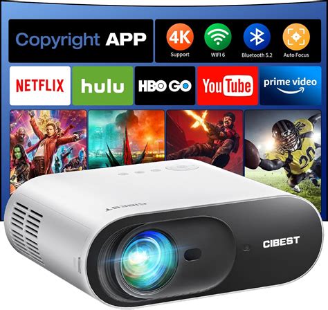 Projector Cibest Wifi Mini Projector Full Hd 1080p 13000 Lux Portable Projector Compatible
