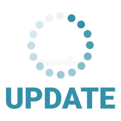 Software Update Progress Bar Showing Updating Status Stock Vector